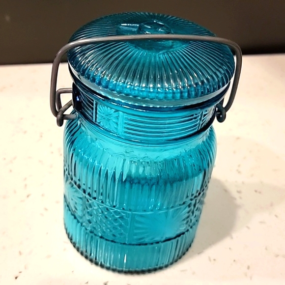 Avon | Other | Vintage Avon Canning Jar Teal Glass | Poshmark